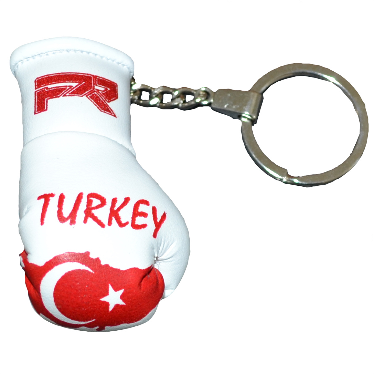 Punch Round Boxing Glove Keyring Flag Turkey - FIGHTWEAR SHOP EUROPE