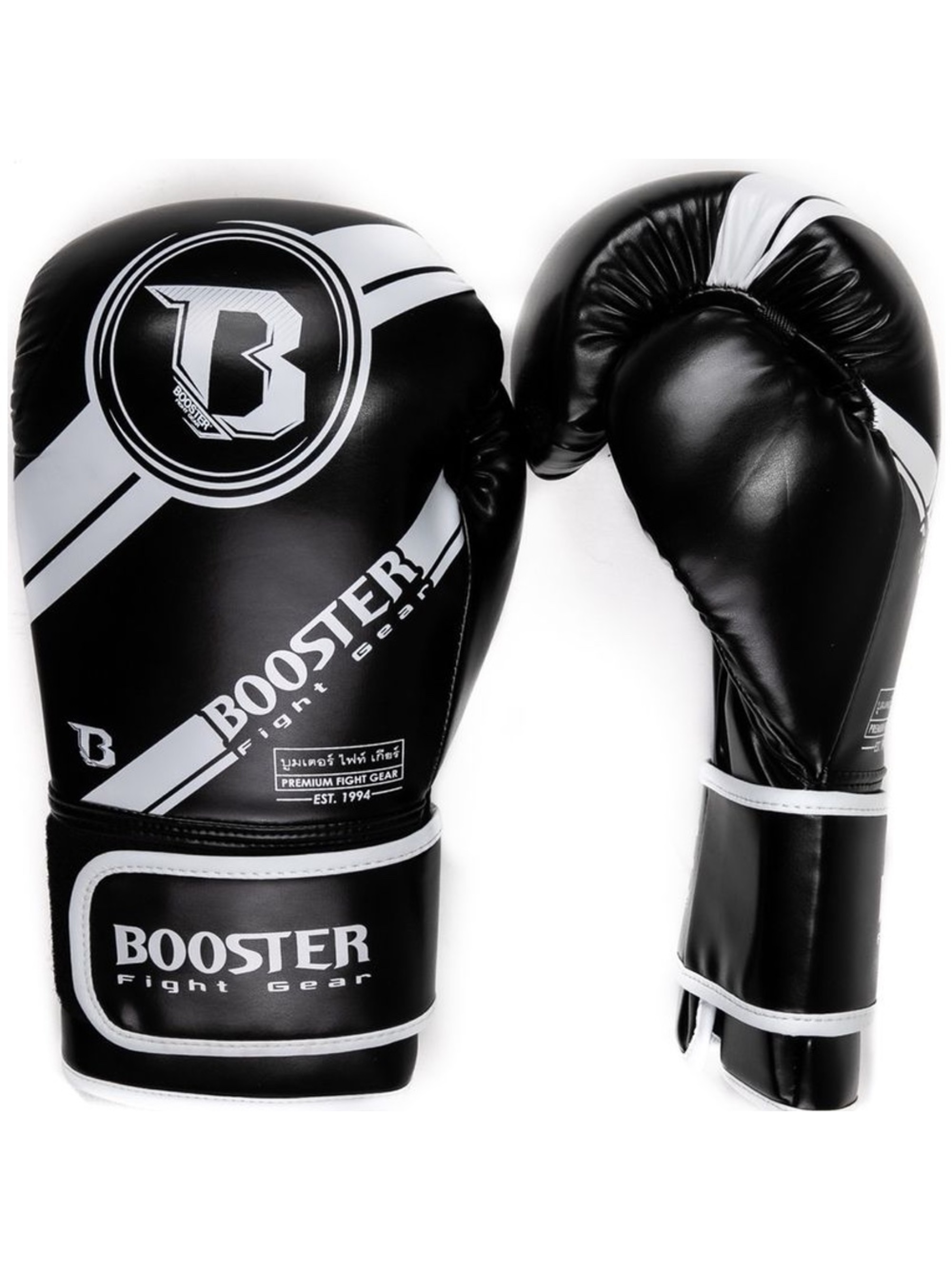 Booster Boxing Gloves BG Premium Striker 1 Black White - FIGHTWEAR SHOP ...