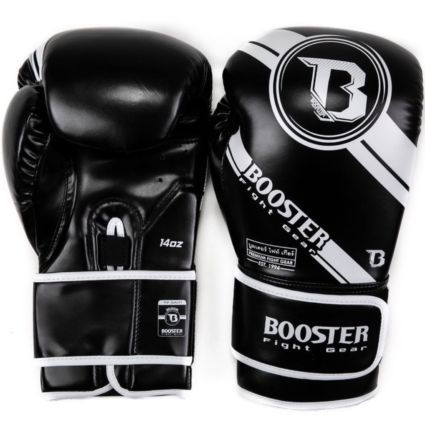 Booster Boxing Gloves BG Premium Striker 1 Black White - FIGHTWEAR SHOP ...
