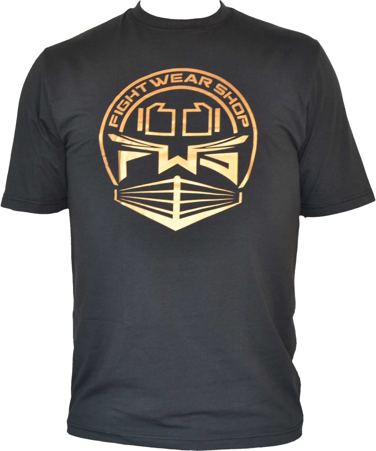 Fightwear Shop Ring Logo T Shirt Kids Zwart Goud - Fightwear Shop Nederland