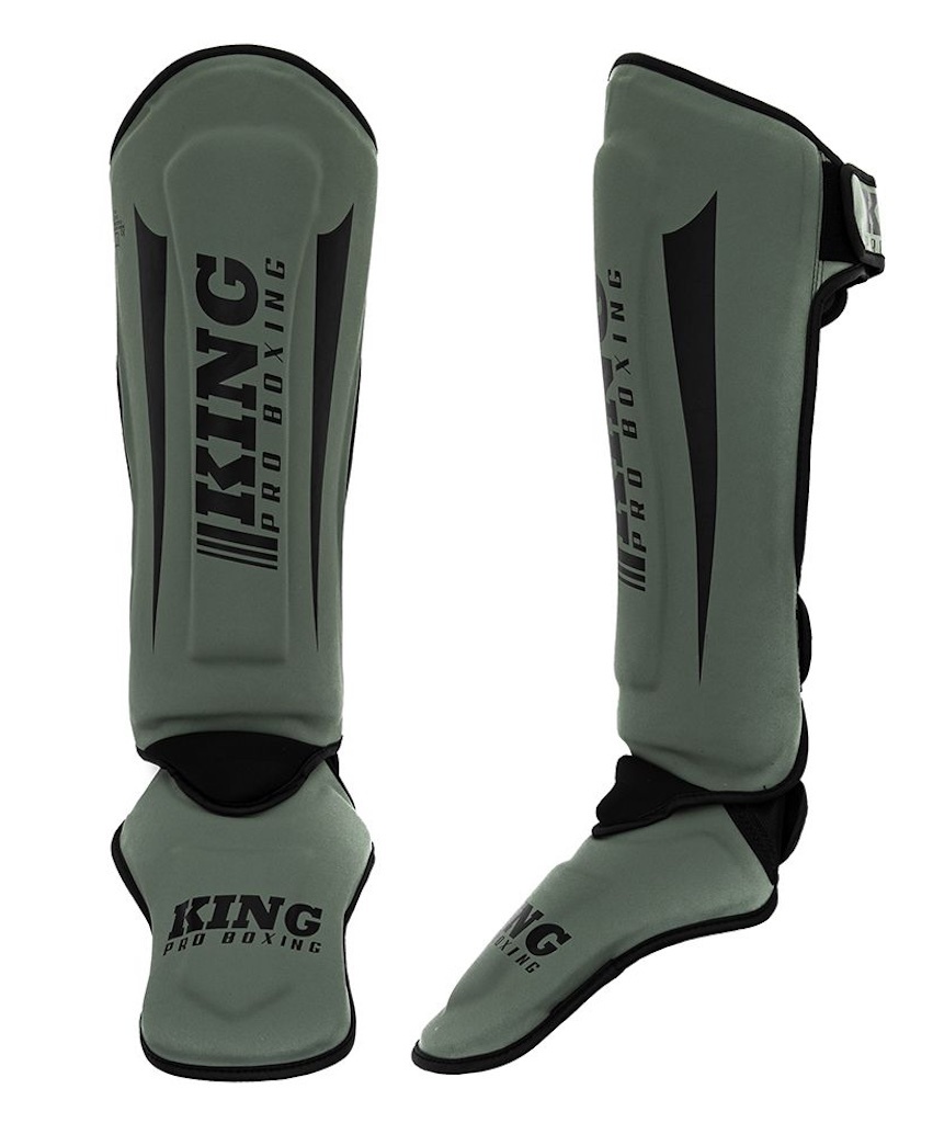 King Pro Boxing Shinguards KPB/SG REVO 5 Khaki Green Black - FIGHTWEAR ...