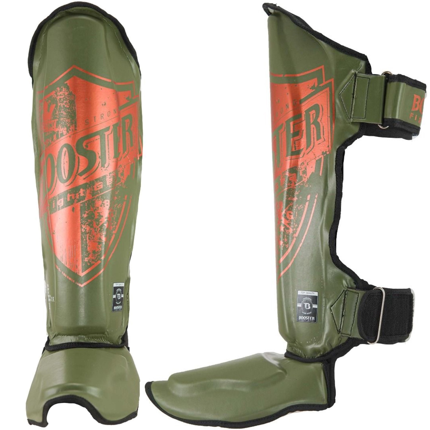 Booster Shinguards Kickboxing BSG Pro Shield 3 Green - FIGHTWEAR SHOP ...