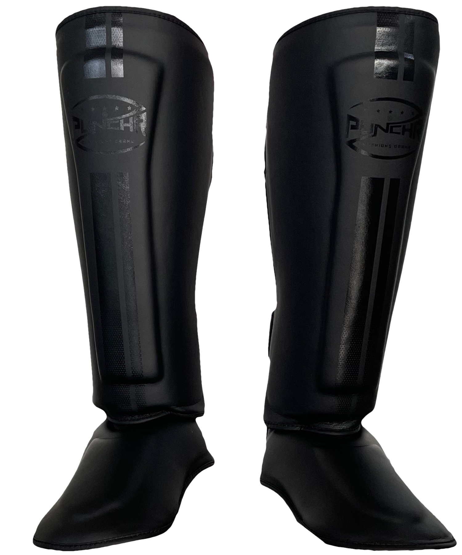 PunchR™ Pro Range Shinguards Black Fade Black - FIGHTWEAR SHOP EUROPE