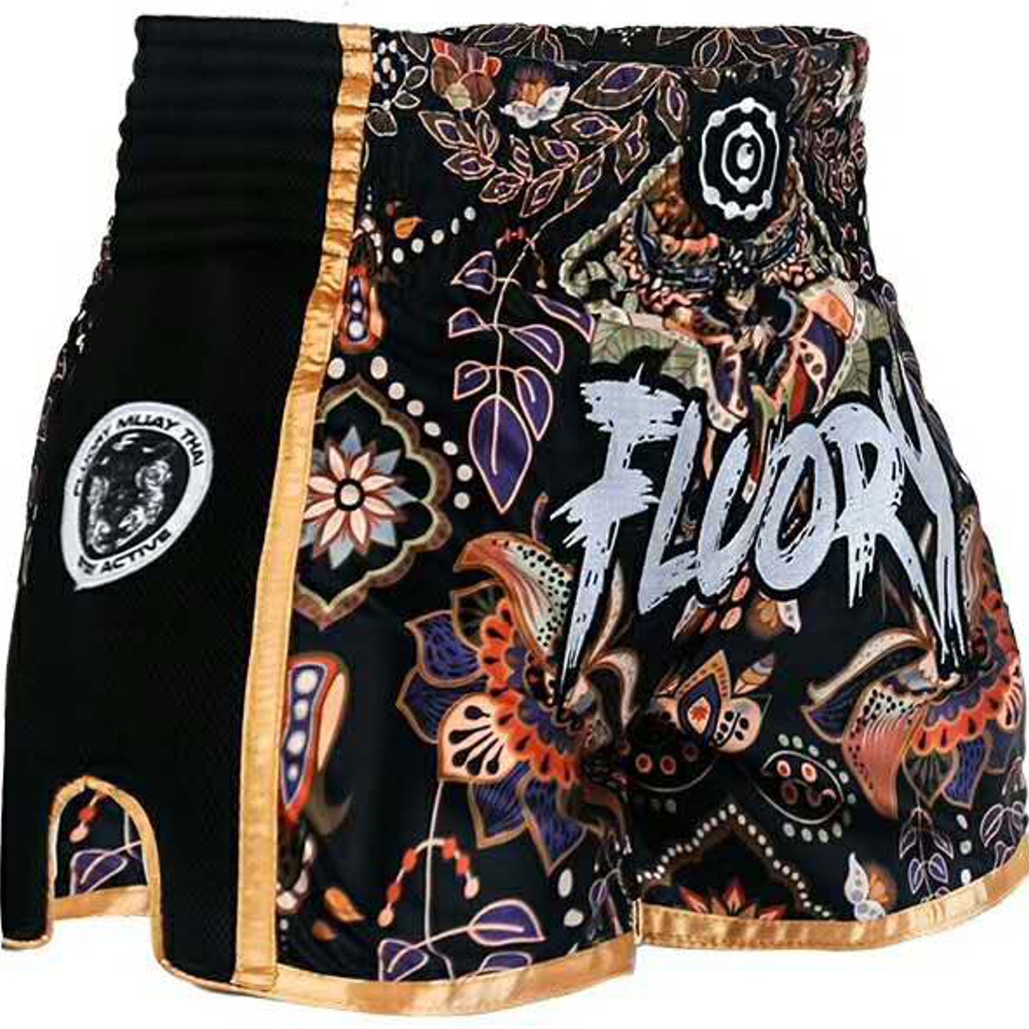 Fluory Kickboxing Muay Thai Short Short Flowers MTSF33 - Fightwear Shop ...