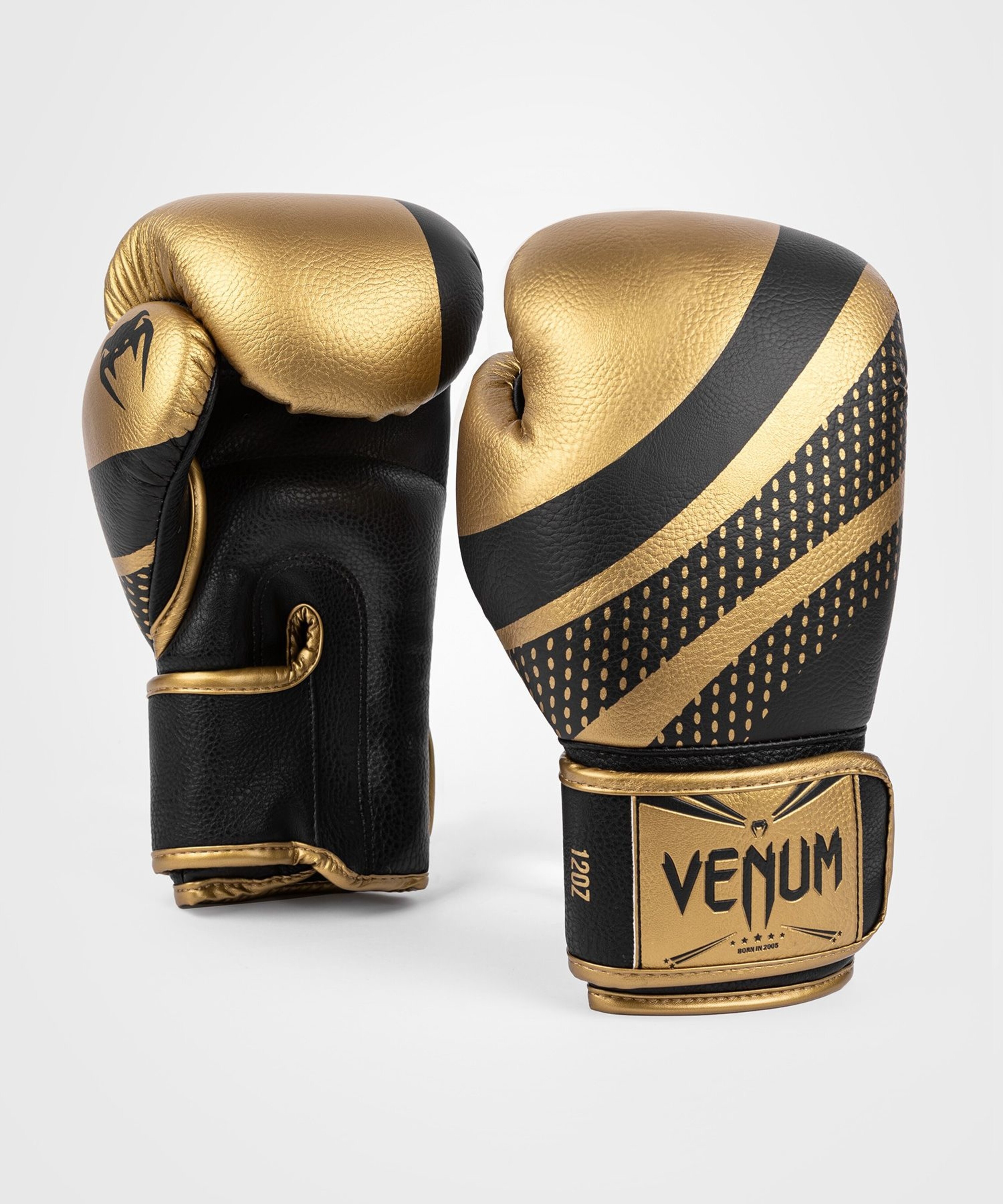 Venum Lightning Boxing Gloves Gold Black - FIGHTWEAR SHOP EUROPE