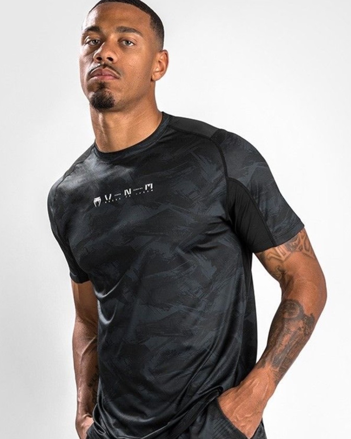 Venum Electron 3.0 Dry Tech T-Shirt S/S Black - Fightwear Shop - Europe