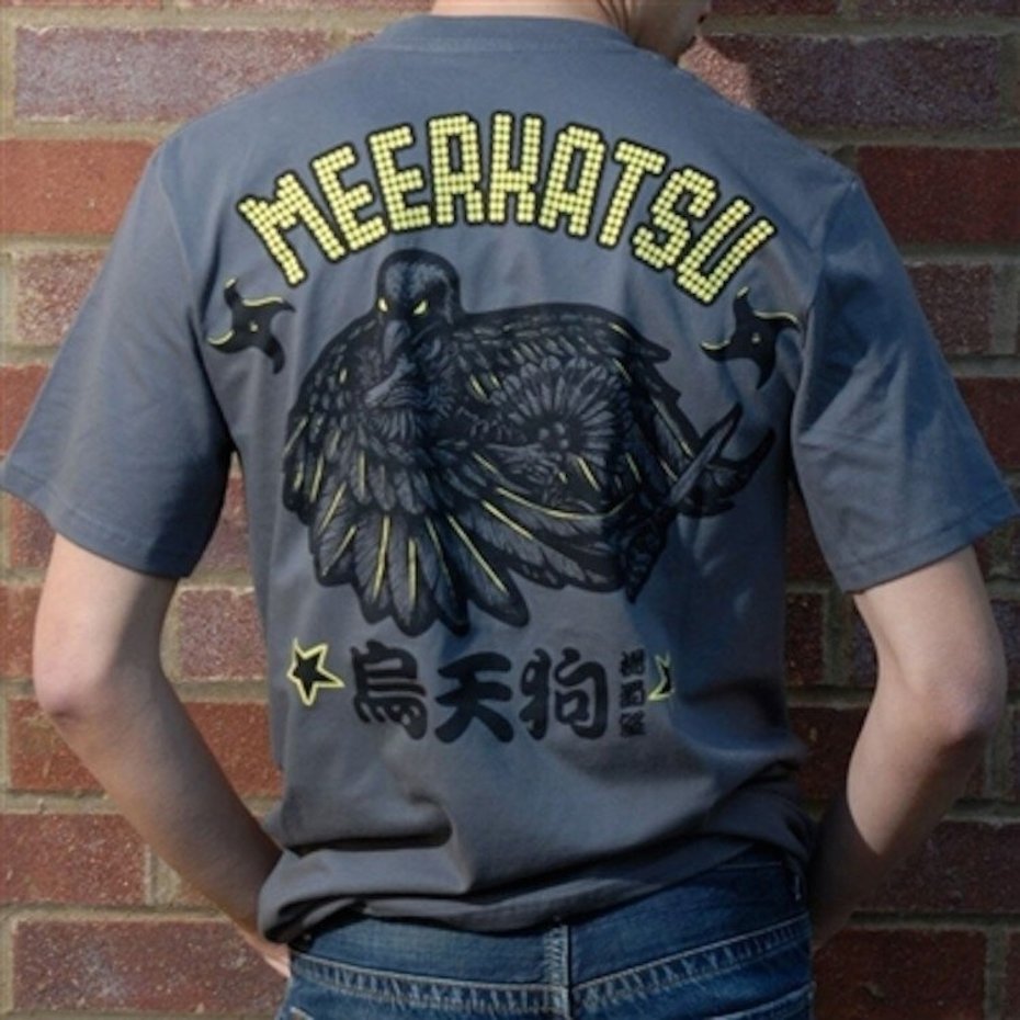 Meerkatsu Way of the Tengu BJJ T Shirts Grey | BJJ Shop Europe ...