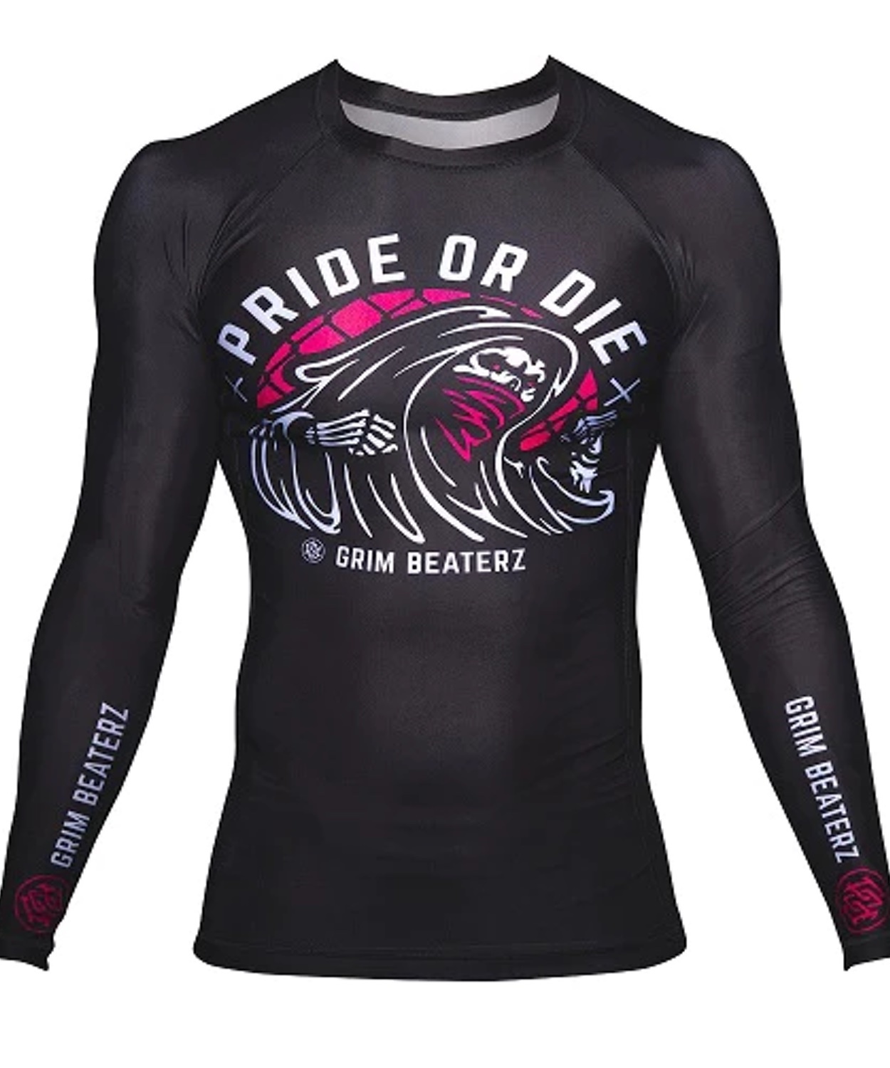 PRiDE or DiE Rash Guard Grim Beaterz Black - FIGHTWEAR SHOP EUROPE