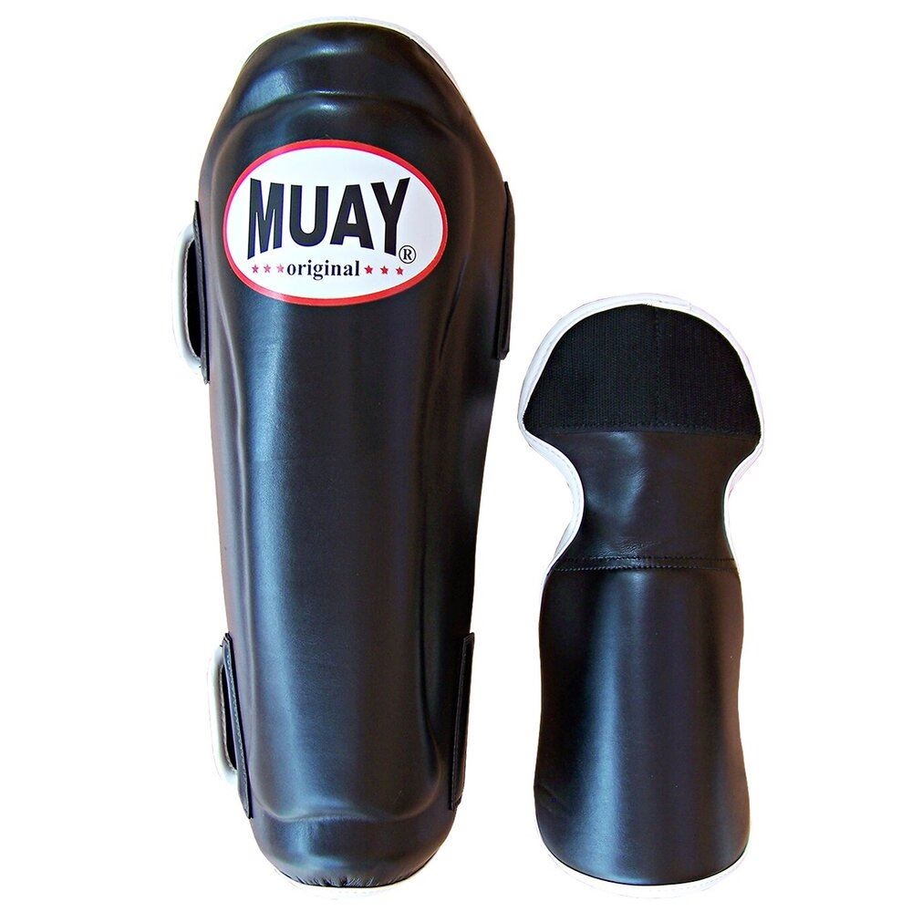MUAY Kickboxing Shinguards Black - FIGHTWEAR SHOP EUROPE