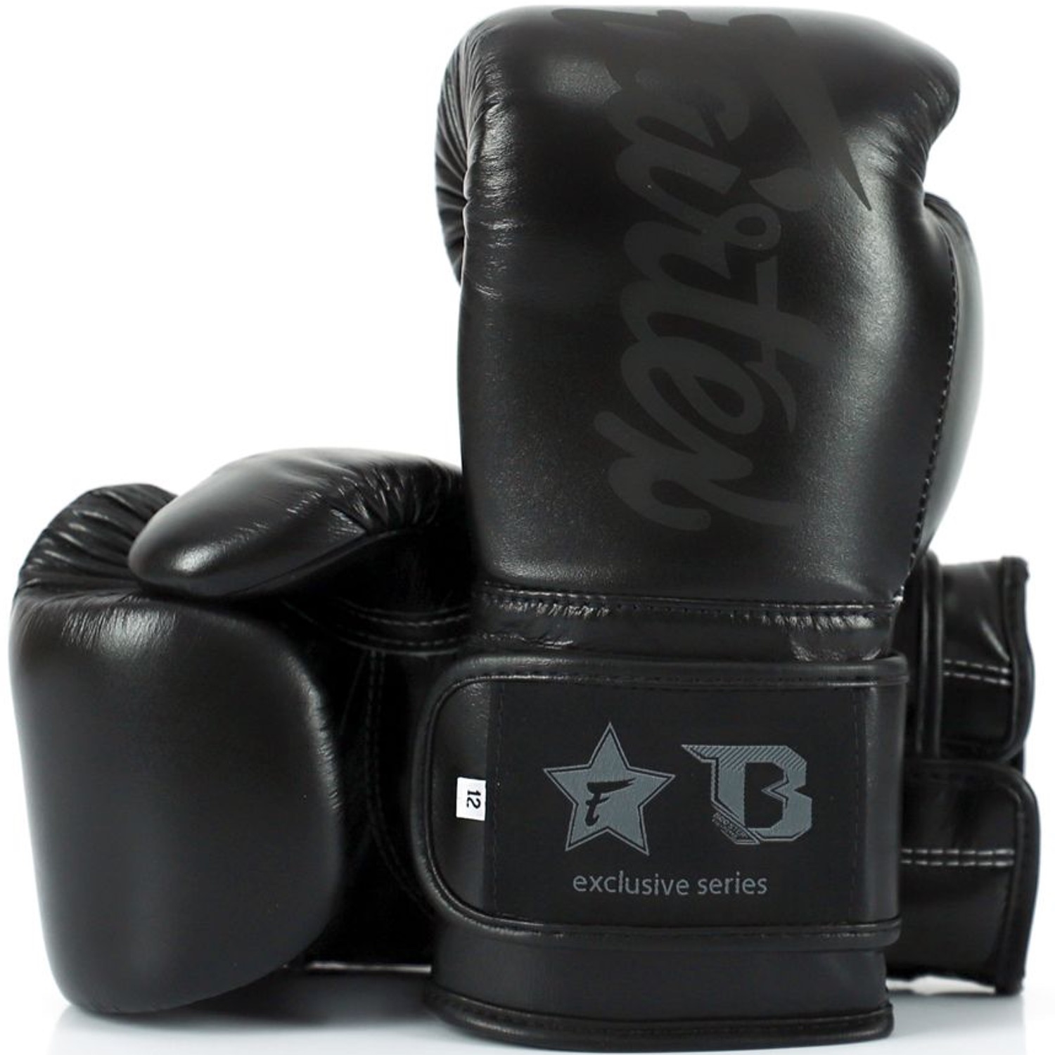 Fairtex Booster FXB Leather Boxing Gloves Black - FIGHTWEAR SHOP EUROPE