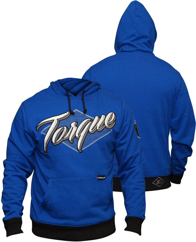 Torque Sports Zircon Fight Club Hoodie Blue - FIGHTWEAR SHOP EUROPE