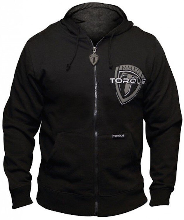 Torque Sports The Bomber Zipper Hoodie Black - FIGHTWEAR SHOP EUROPE
