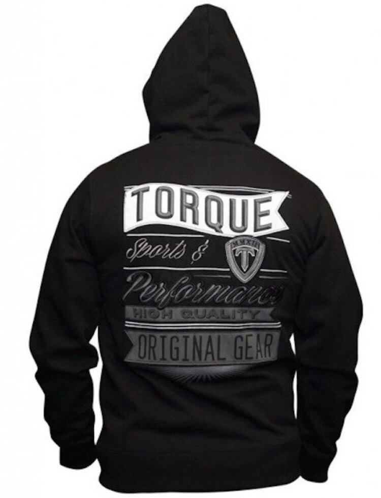 Torque Sports The Bomber Zipper Hoodie Black - FIGHTWEAR SHOP EUROPE
