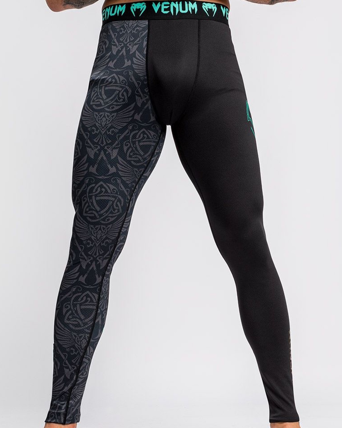 Venum Assassin's Creed Reloaded Sports Leggings Spats Black - Fightwear ...