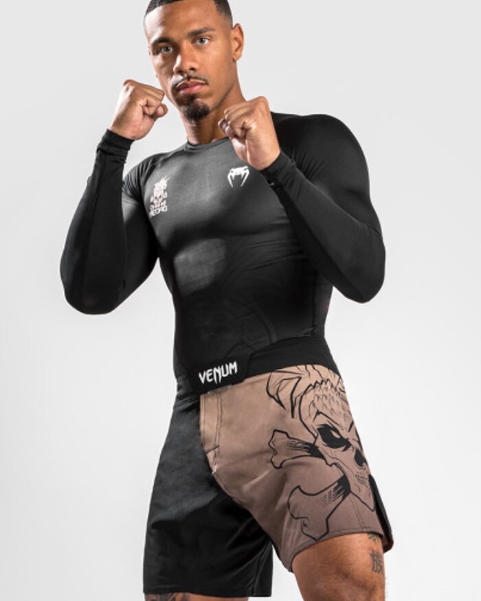 Venum Reorg Rash Guard Long Sleeves Black - FIGHTWEAR SHOP EUROPE