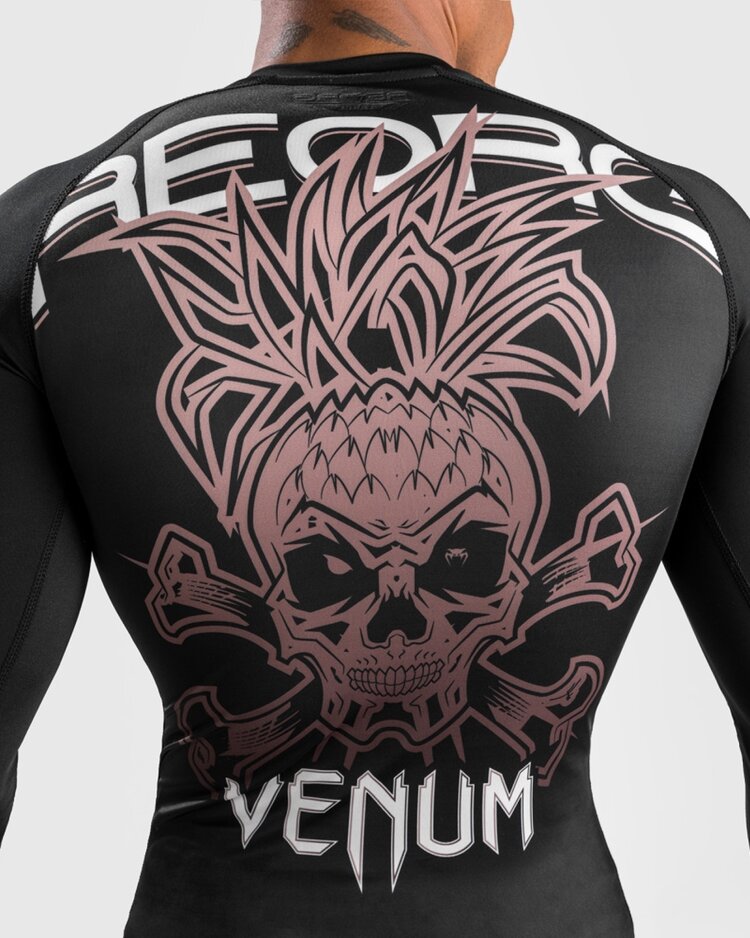 Venum Reorg Rash Guard Long Sleeves Black - FIGHTWEAR SHOP EUROPE