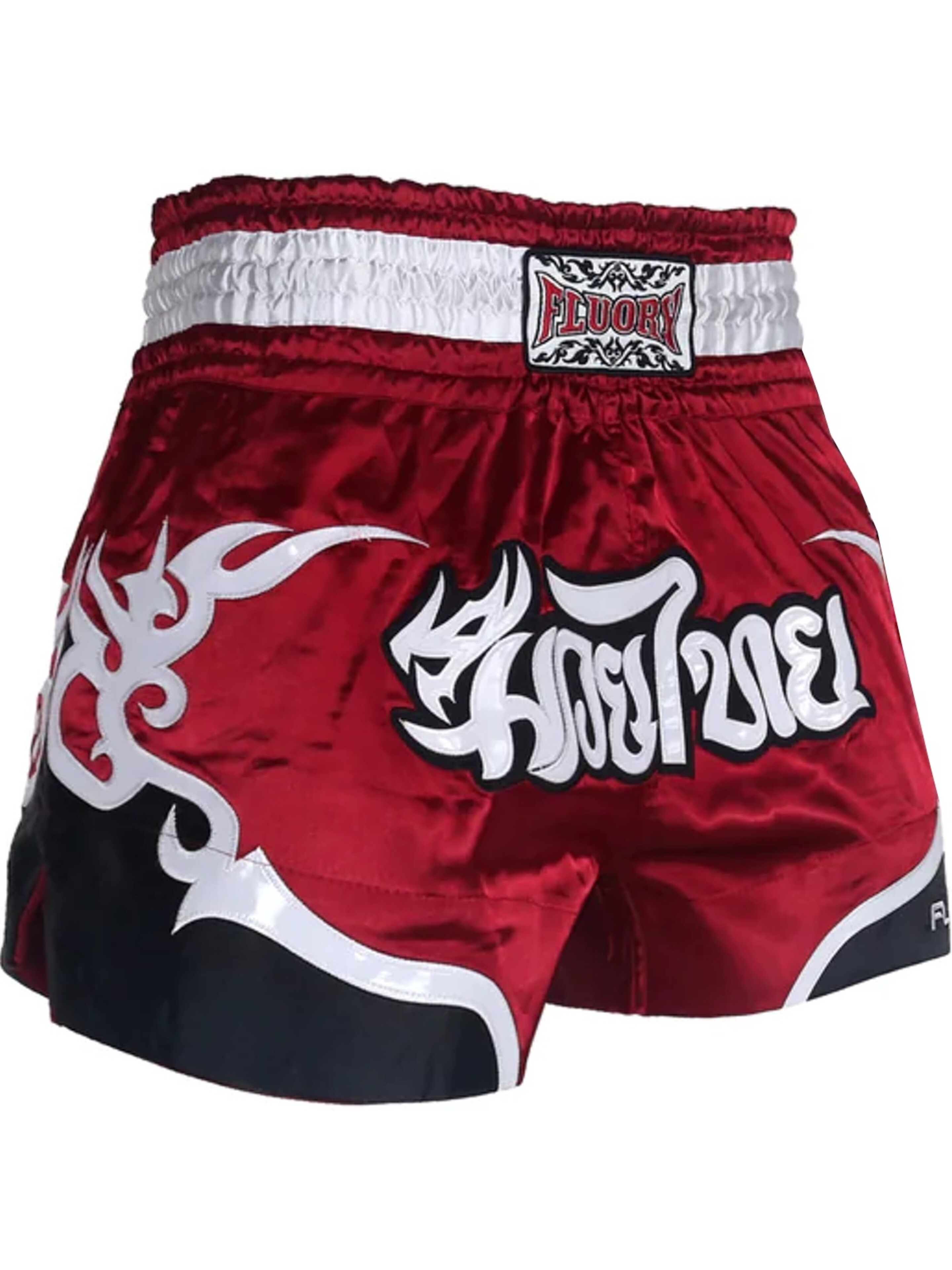 Fluory Muay Thai Short Kickboxing Short Tribal Wine Red - FIGHTWEAR ...