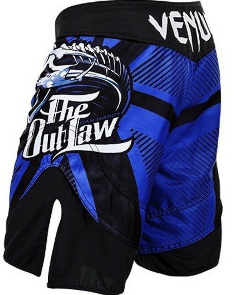 Venum MMA Fightshorts Dan Hardy Outlaw Blue Black - FIGHTWEAR SHOP EUROPE