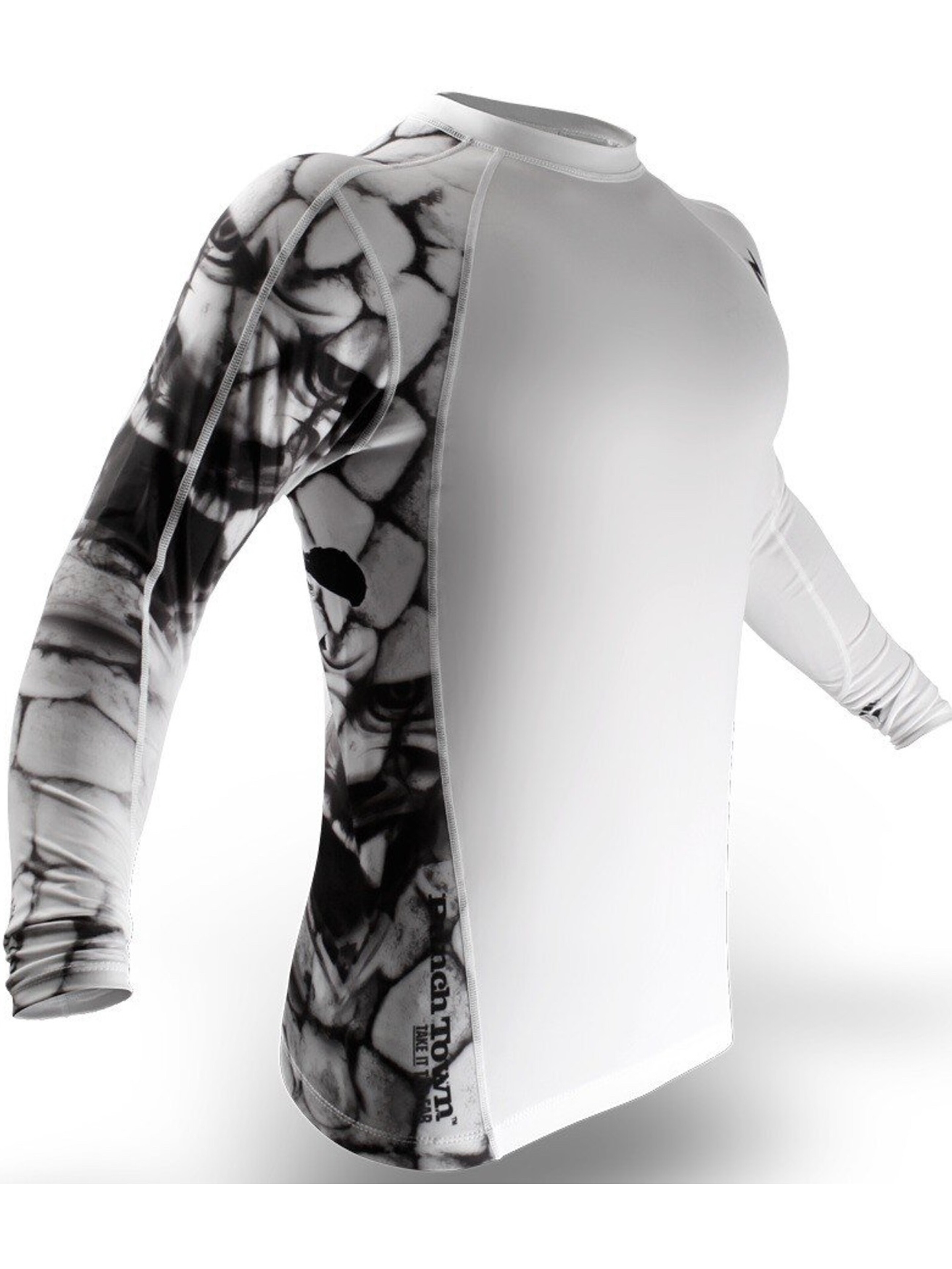 PunchTown Rash Guard Ryushin Lange Mouw Ice - FIGHTWEAR SHOP NEDERLAND