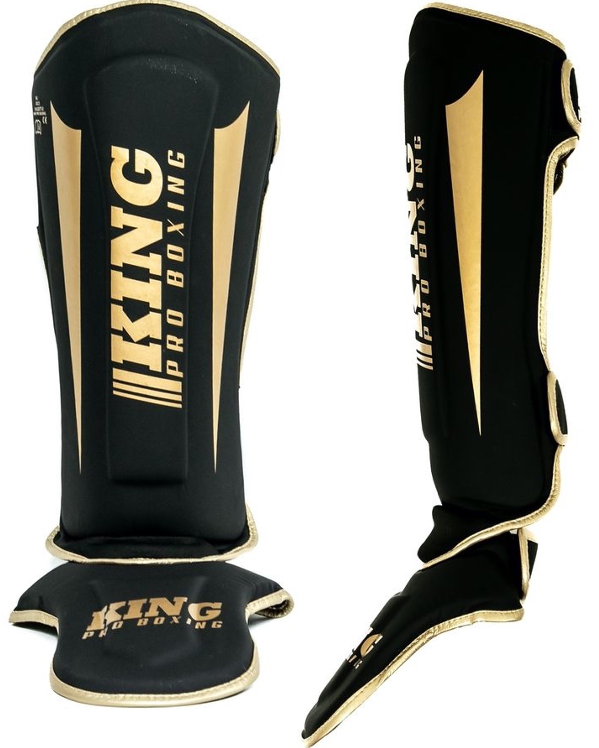 King Pro Boxing Shinguards KPB/SG REVO 6 Black Gold - FIGHTWEAR SHOP EUROPE