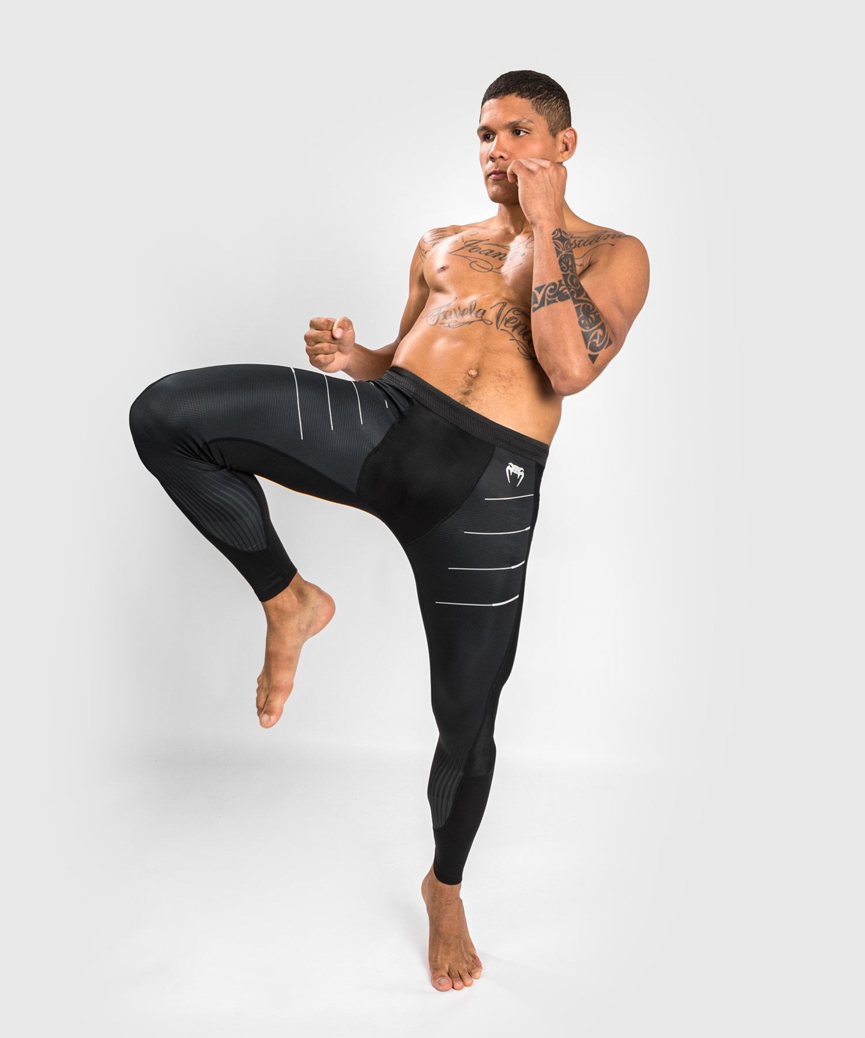 Venum Sports Leggings Biomecha Spats Tights Black Grey - FIGHTWEAR SHOP ...