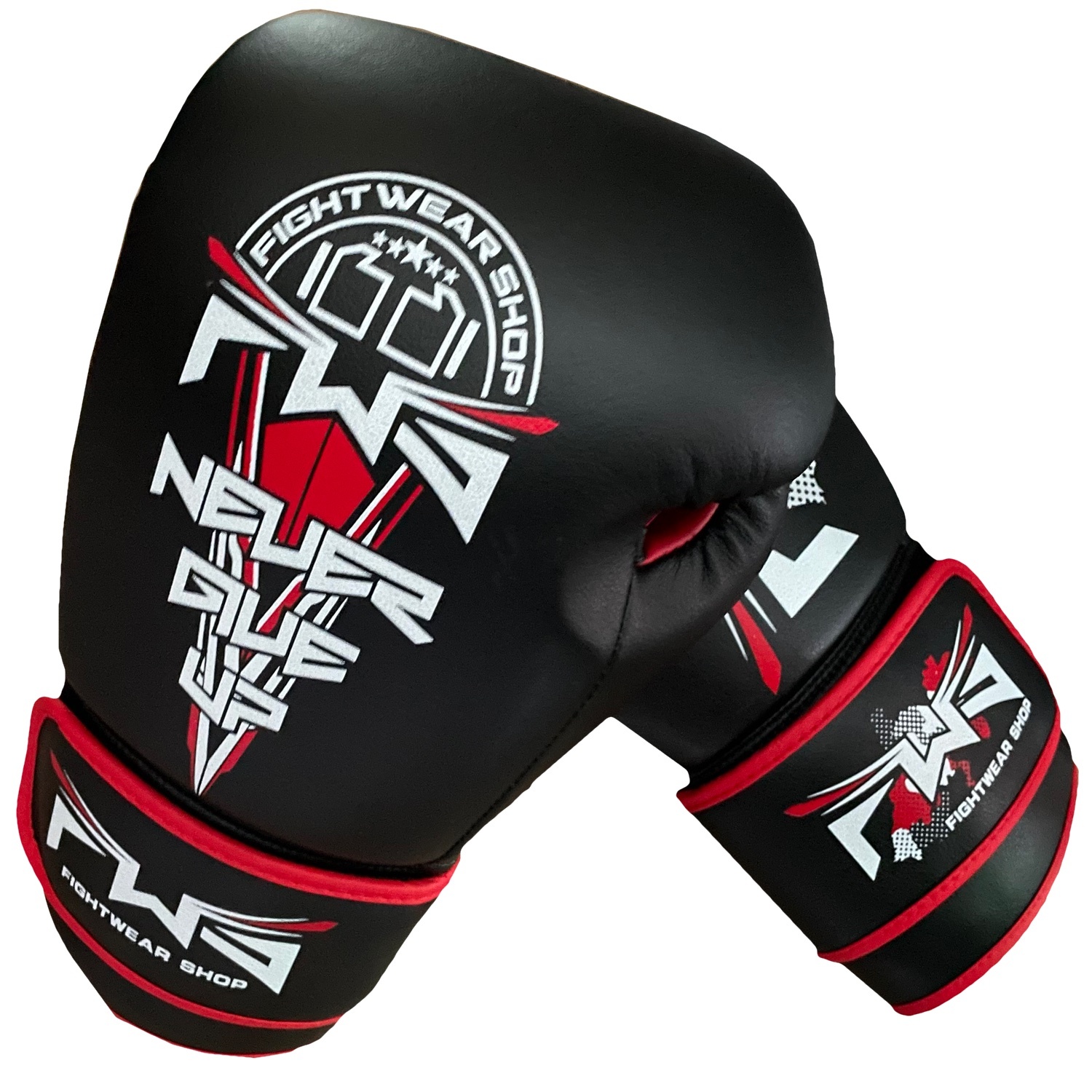 Fightwear Shop Boxing Gloves 2.0 Microfiber Black Red White - FIGHTWEAR ...