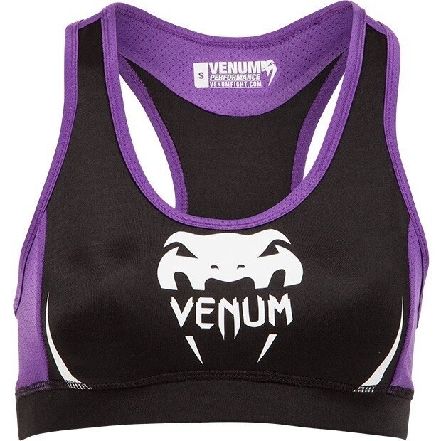 Venum Body Fit Top Women Sports Bra Black Purple - Fightwear Shop - Europe