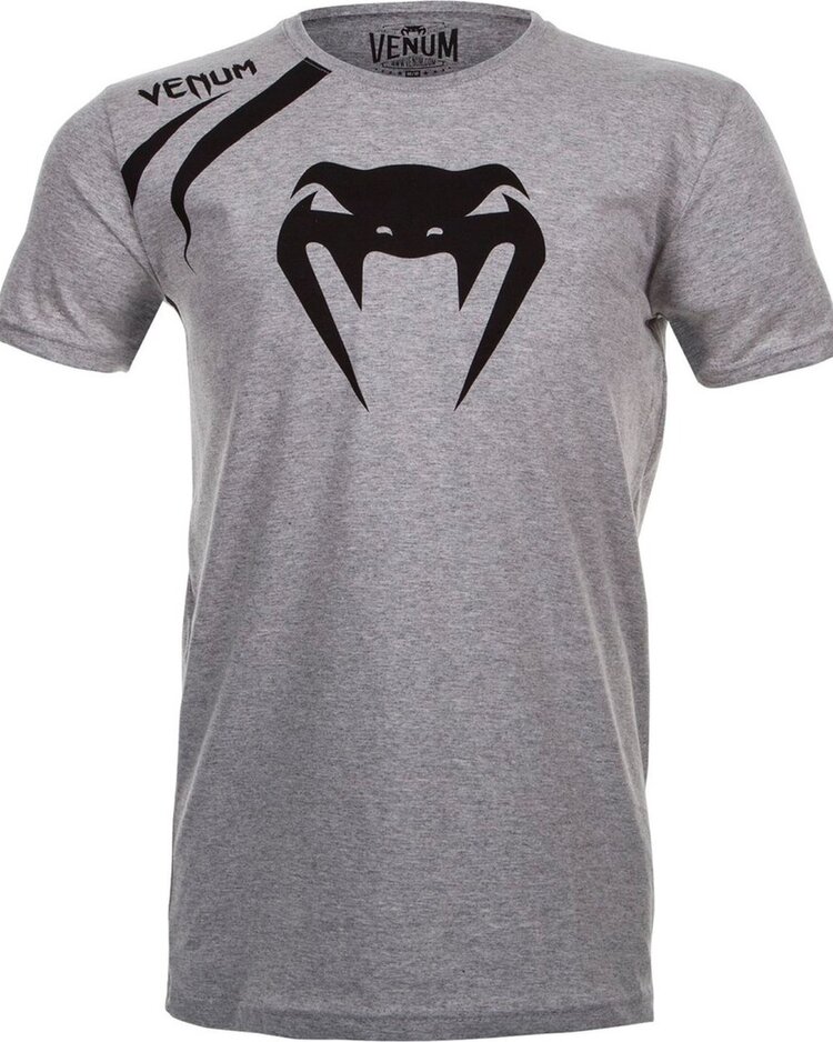 Venum Training T-Shirt Cotton Grey - FIGHTWEAR SHOP EUROPE