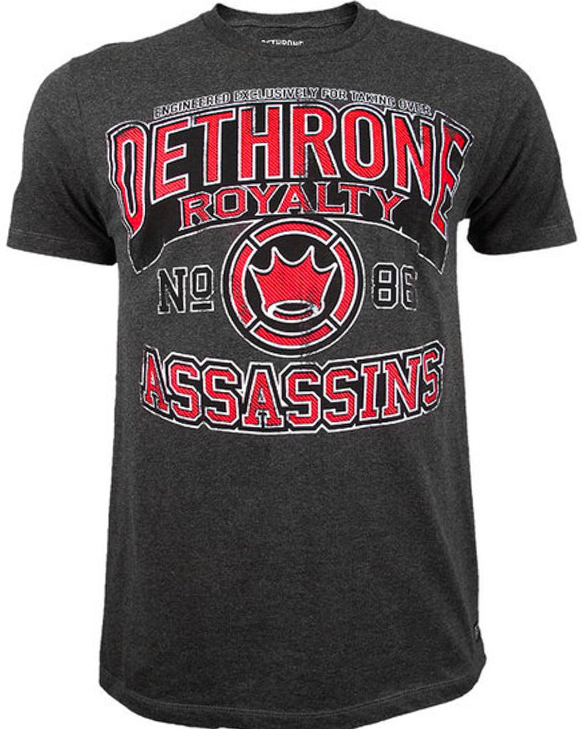 Dethrone Assassins T-Shirt Cotton Dark Grey - FIGHTWEAR SHOP EUROPE