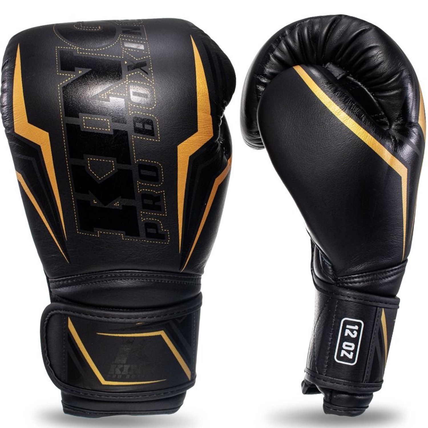King Pro Boxing Boxing Gloves KPB/BG THOR Leather Black - FIGHTWEAR ...