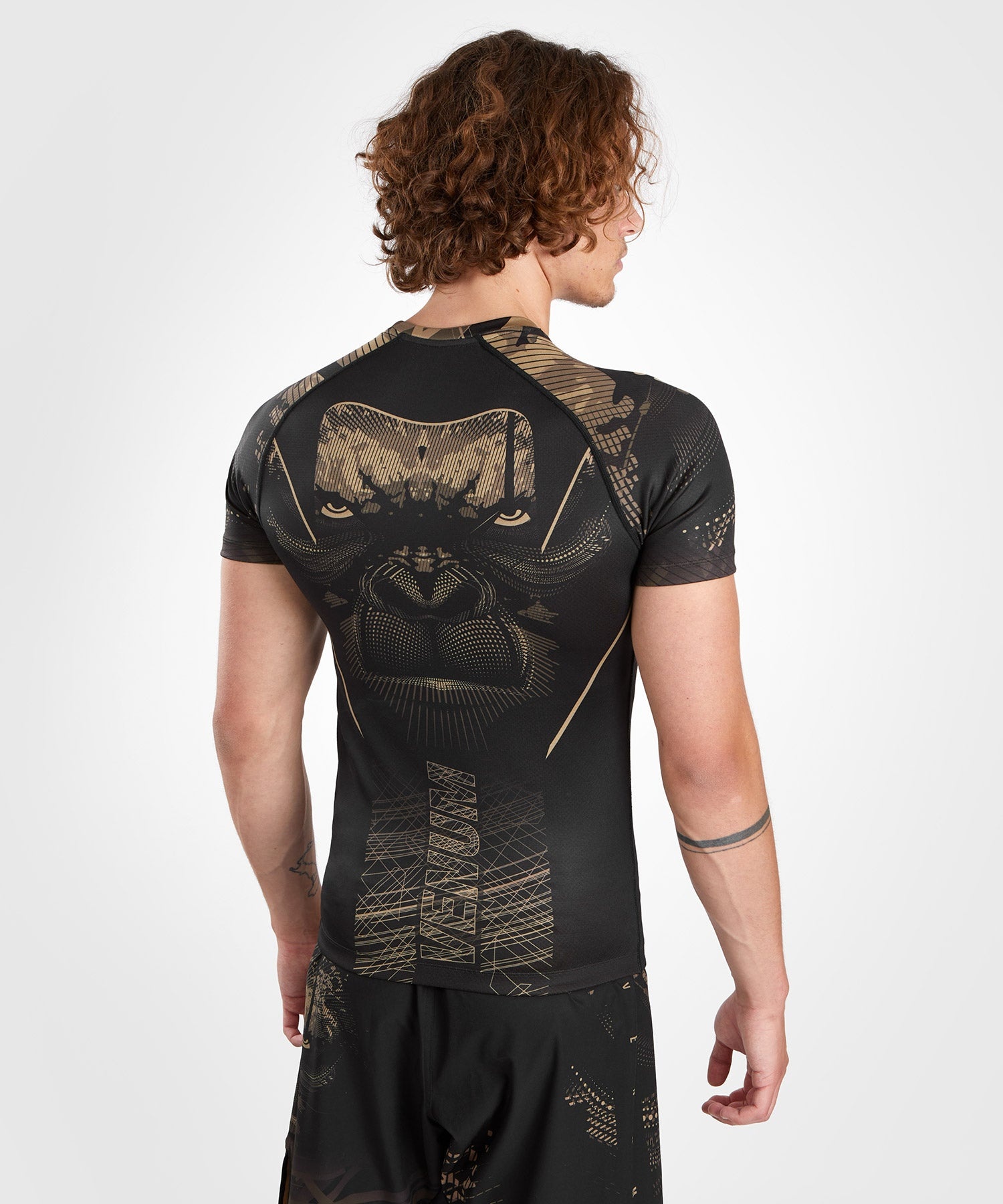 Venum Gorilla Jungle Rash Guard Black Sand - Fightwear Shop - Europe