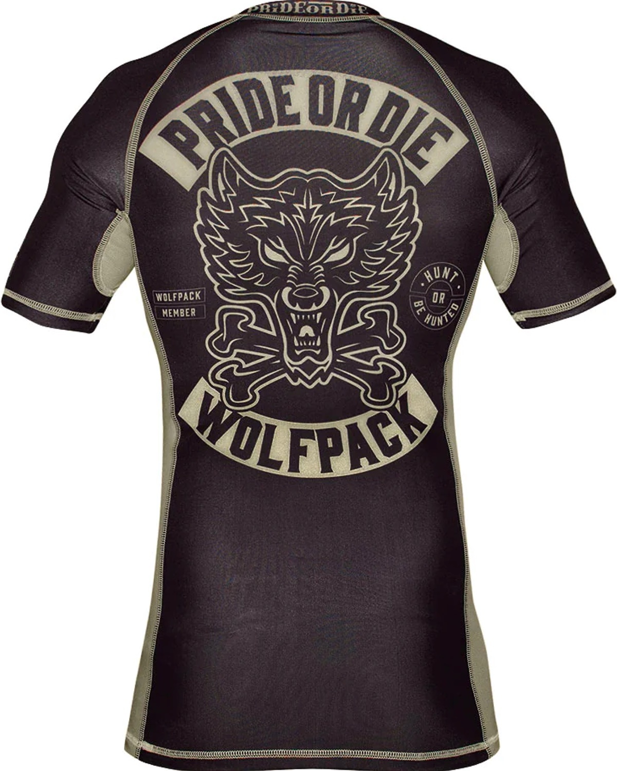 PRIDE or DiE Rash Guard Wolfpack Schwarz - FIGHTWEAR SHOP DEUTSCHLAND