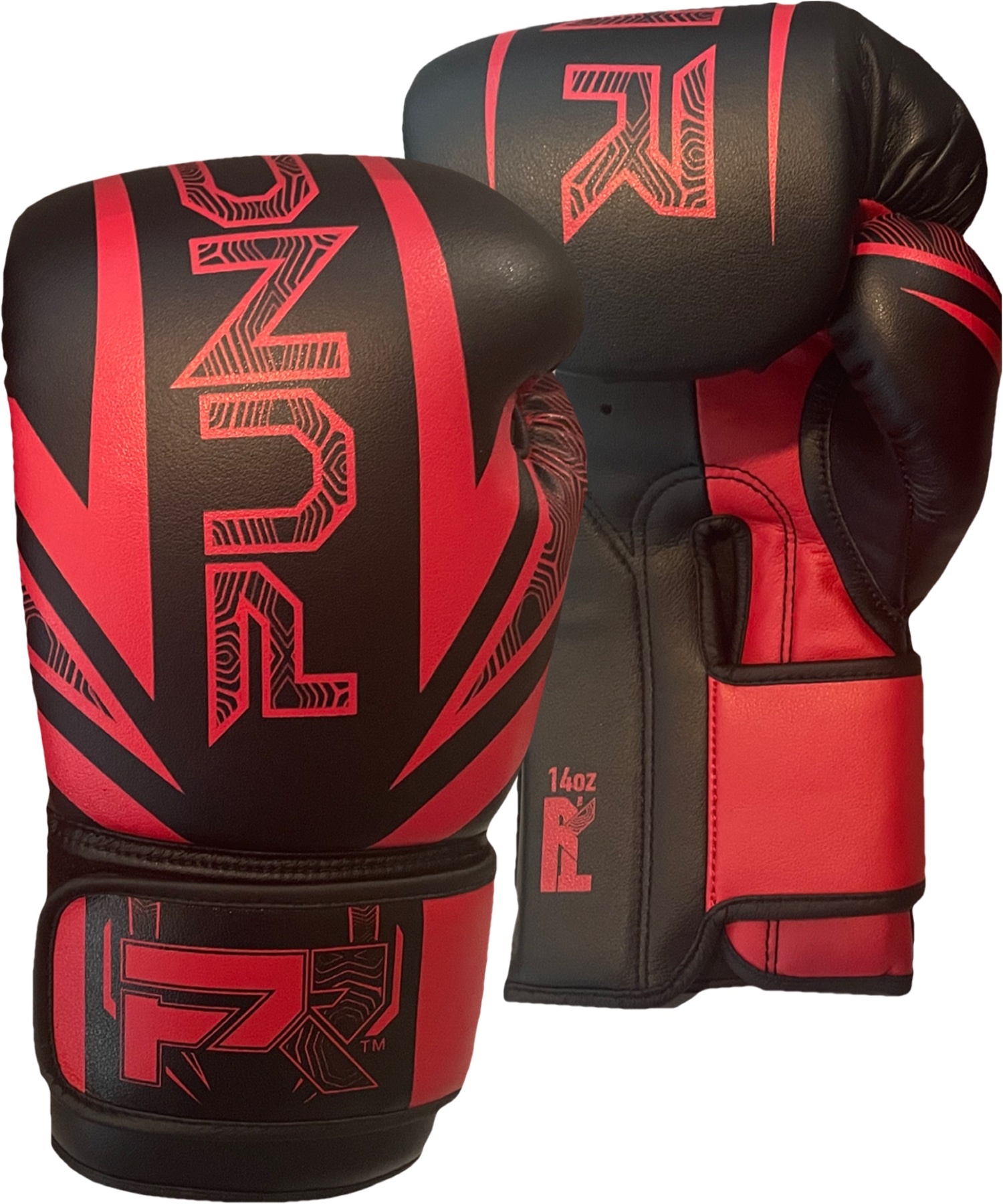 PunchR™ Electric Boxing Gloves Microfiber Black Red - FIGHTWEAR SHOP EUROPE