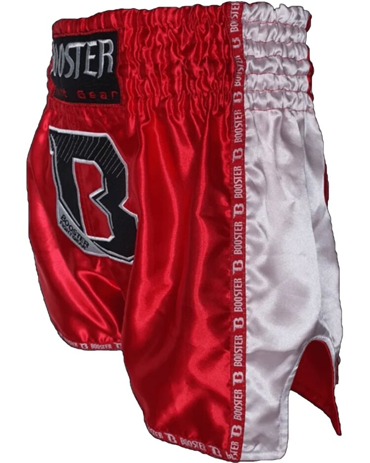 Booster Kickboxing Muay Thai Short TBT Pro Red White - FIGHTWEAR SHOP ...