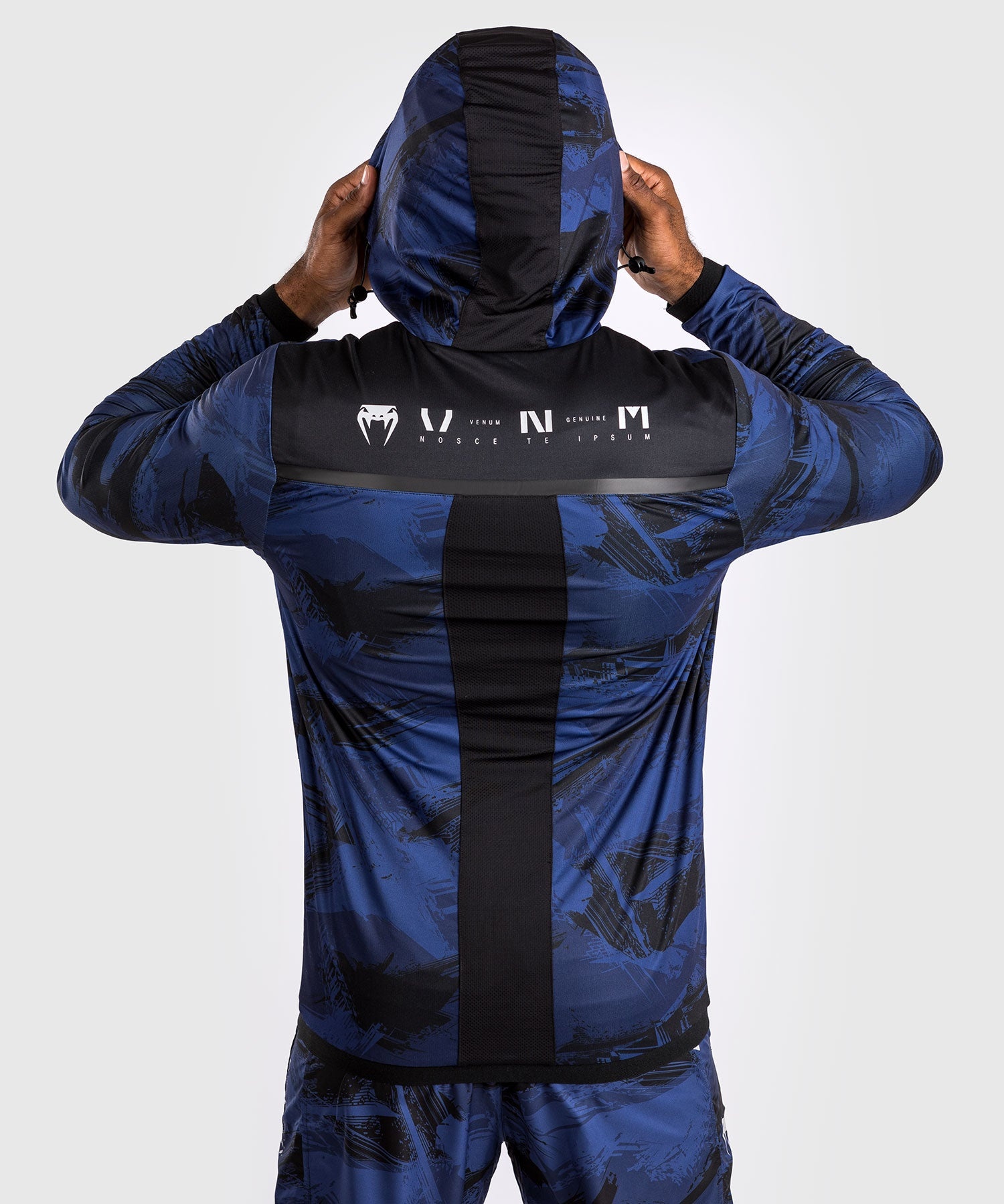 Venum Electron 3.0 Hoodie Track Jacket Navy Blue - FIGHTWEAR SHOP EUROPE