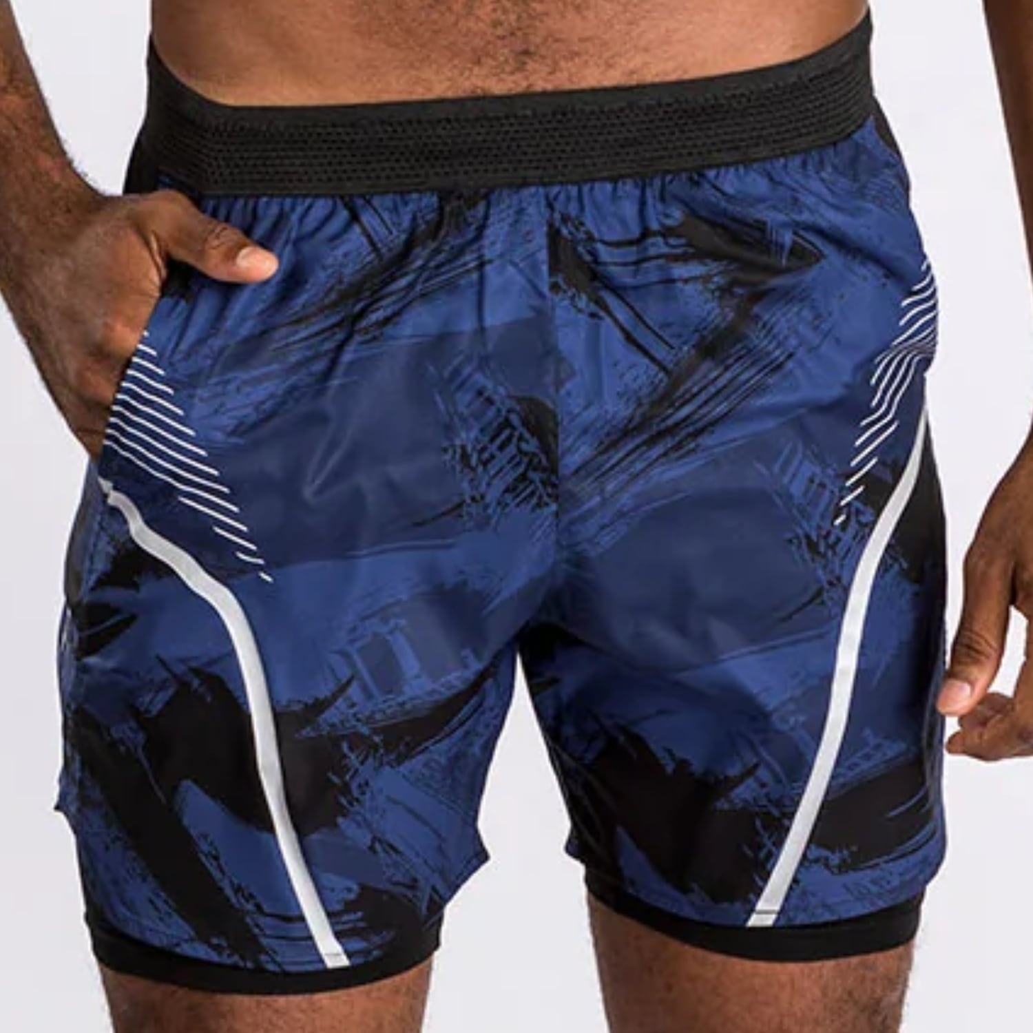 Venum Electron 3.0 Performance Training Short Navy Blue - Fightwear ...