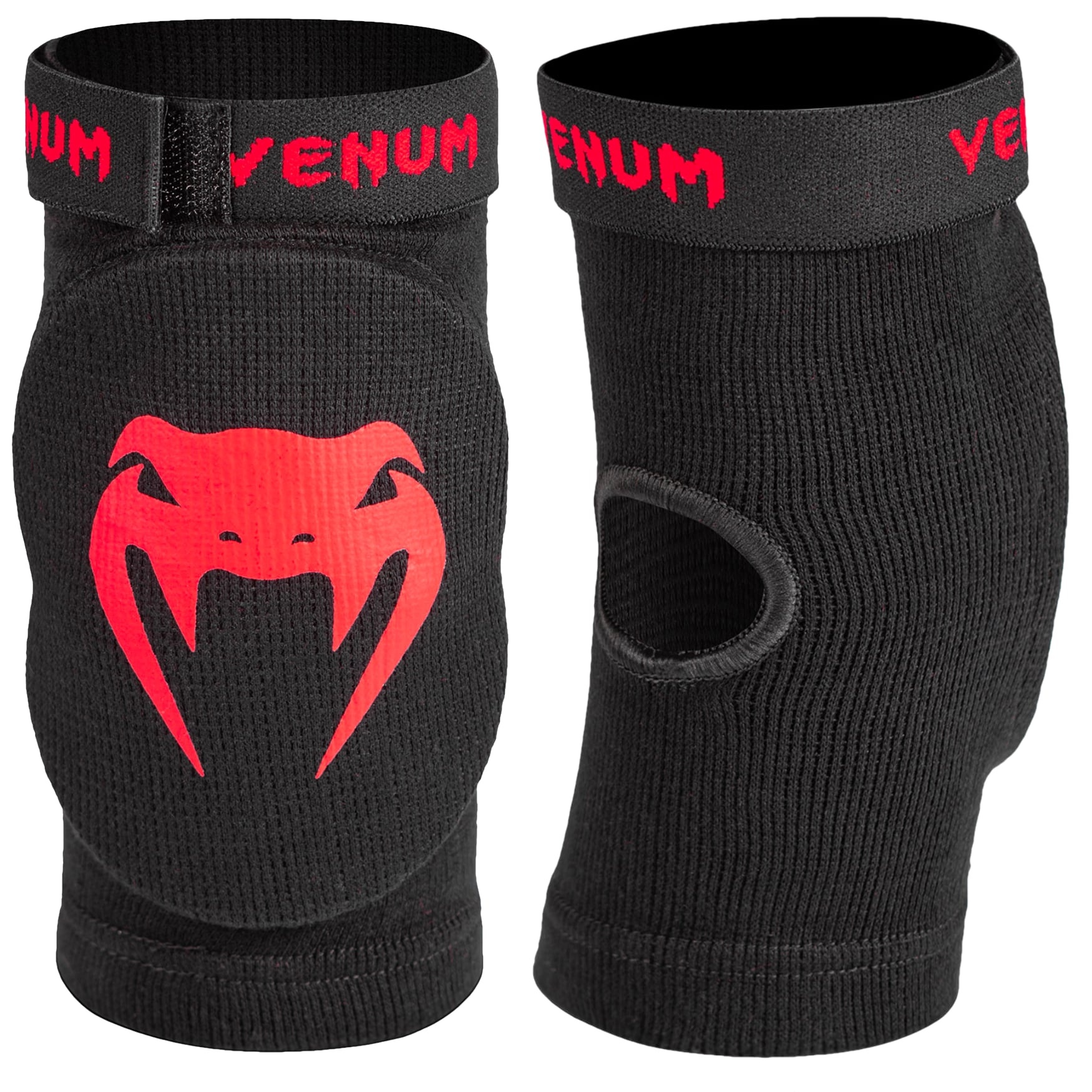 Venum Kontact Elbow Protector Black Red - FIGHTWEAR SHOP EUROPE