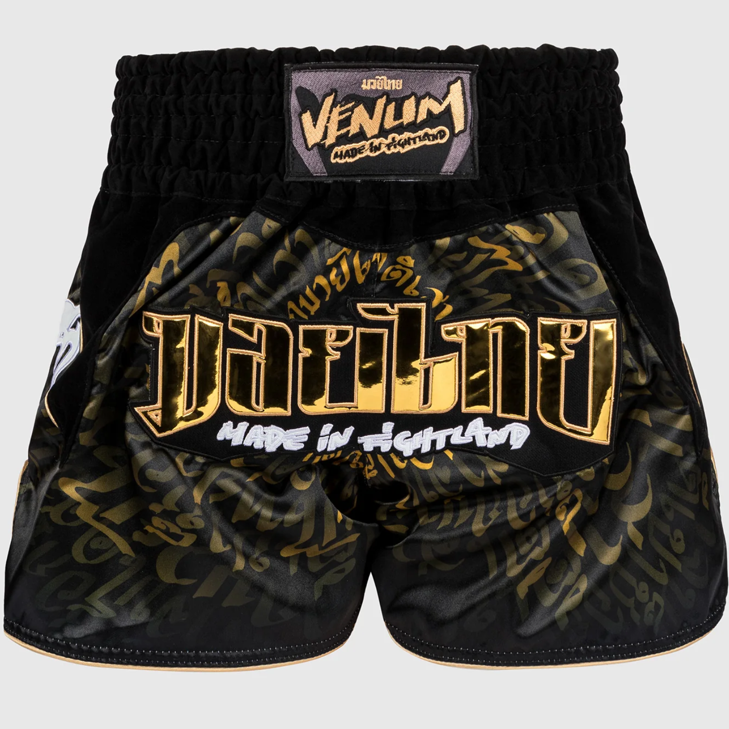 Venum Muay Thai Kickboxen Shorts Attack Schwarz Gold - FIGHTWEAR SHOP DEUTSCHLAND