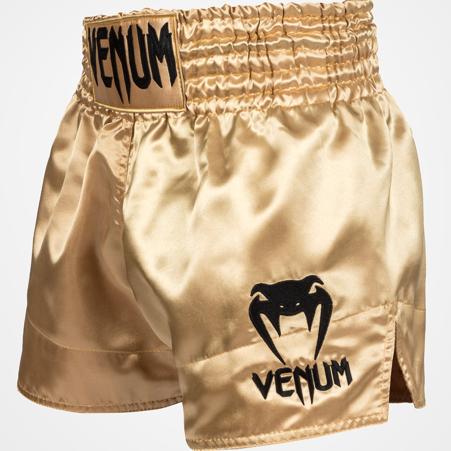 Venum Classic Muay Thai Kickboks Broekjes Goud Zwart - Fightwear Shop ...