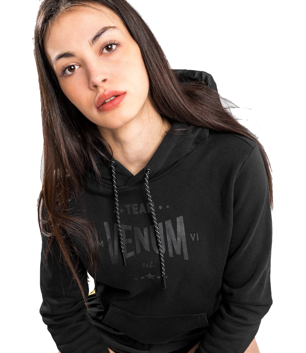Venum Team 2.0 Hoodie Women Black Black - Fightwear Shop - Europe