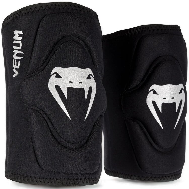 Venum Knee Protection Kontact Gel Kneepads Black Silver - FIGHTWEAR ...