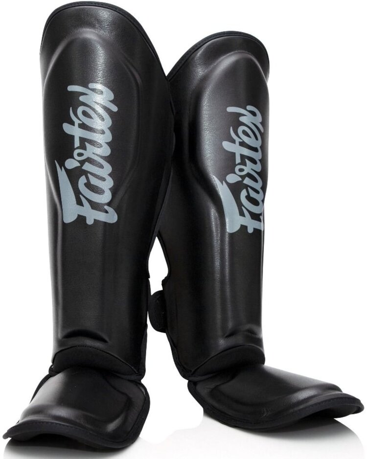 Fairtex Booster FXB Kickboxing Shinguards Black - FIGHTWEAR SHOP EUROPE