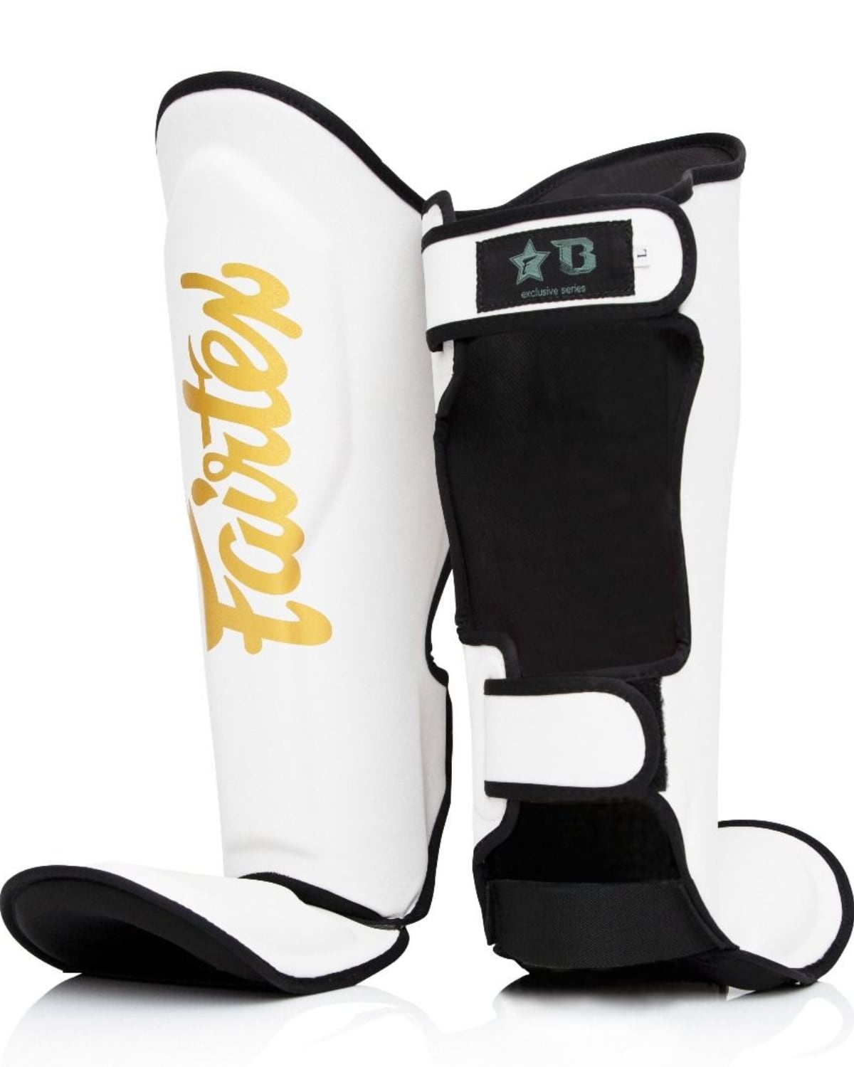 Fairtex Booster FXB Kickboks Scheenbeschermers Wit Goud - FIGHTWEAR ...