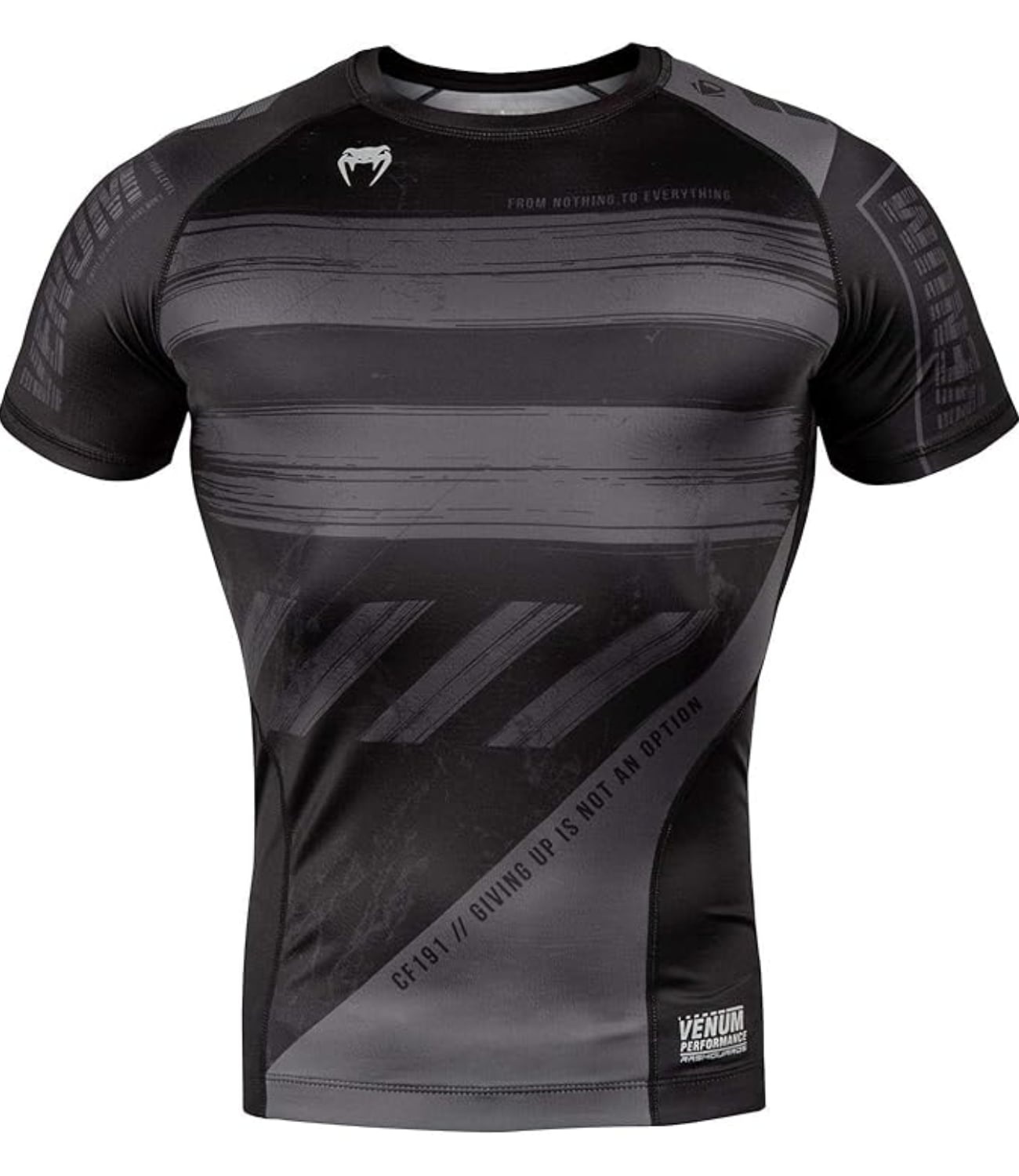 Venum Amrap Rash Guard Black Grey | Compression Shirts Venum ...
