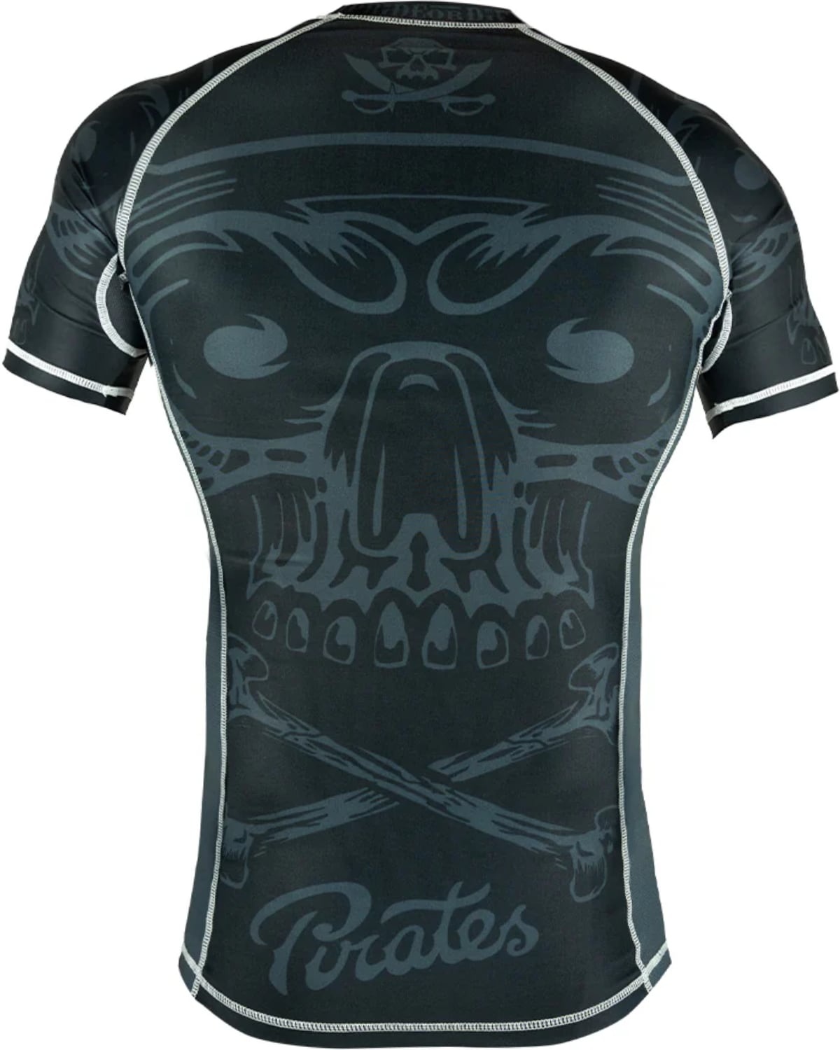 PRiDEorDiE PIRATE V.2 Rashguard Black Grey - FIGHTWEAR SHOP EUROPE