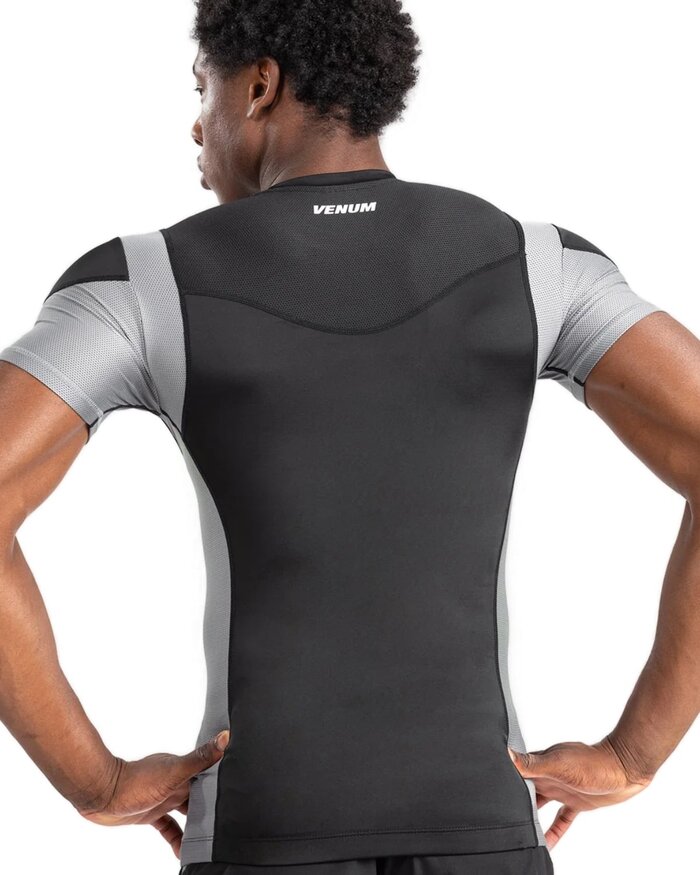 Venum Tempest Rash Guard Compression Shirts Black Grey - FIGHTWEAR SHOP ...
