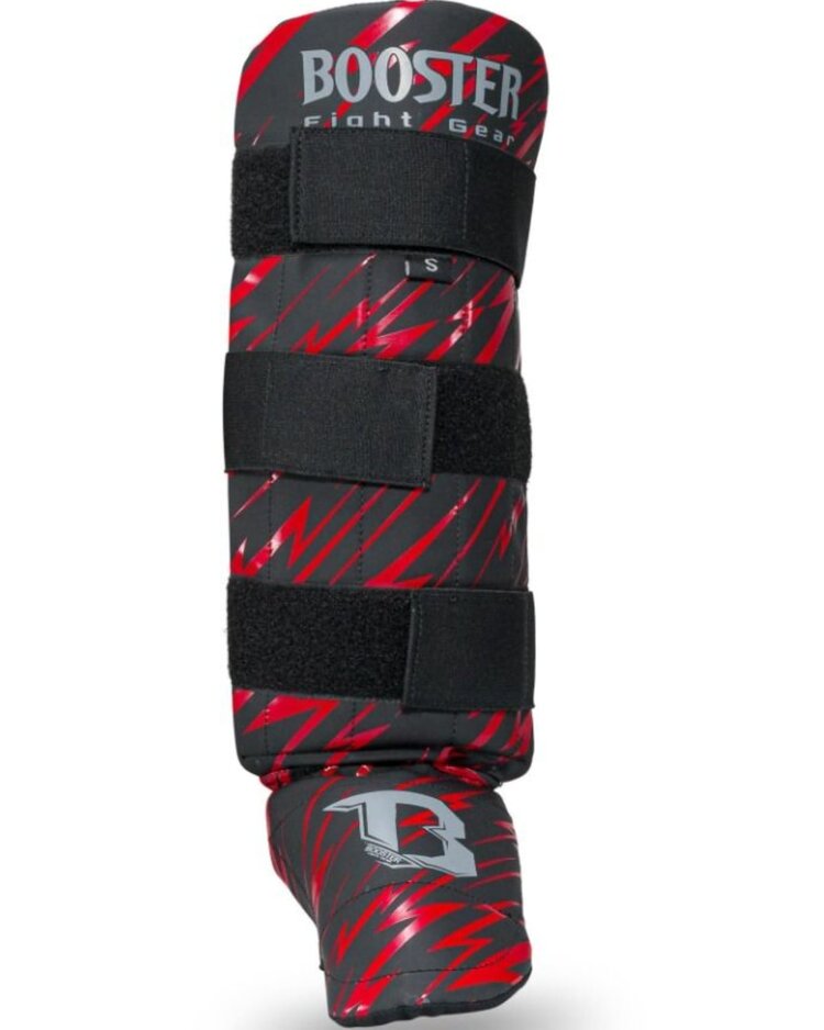 Booster Kids Shinguards Combat Series 2 SG Black Red - FIGHTWEAR SHOP ...
