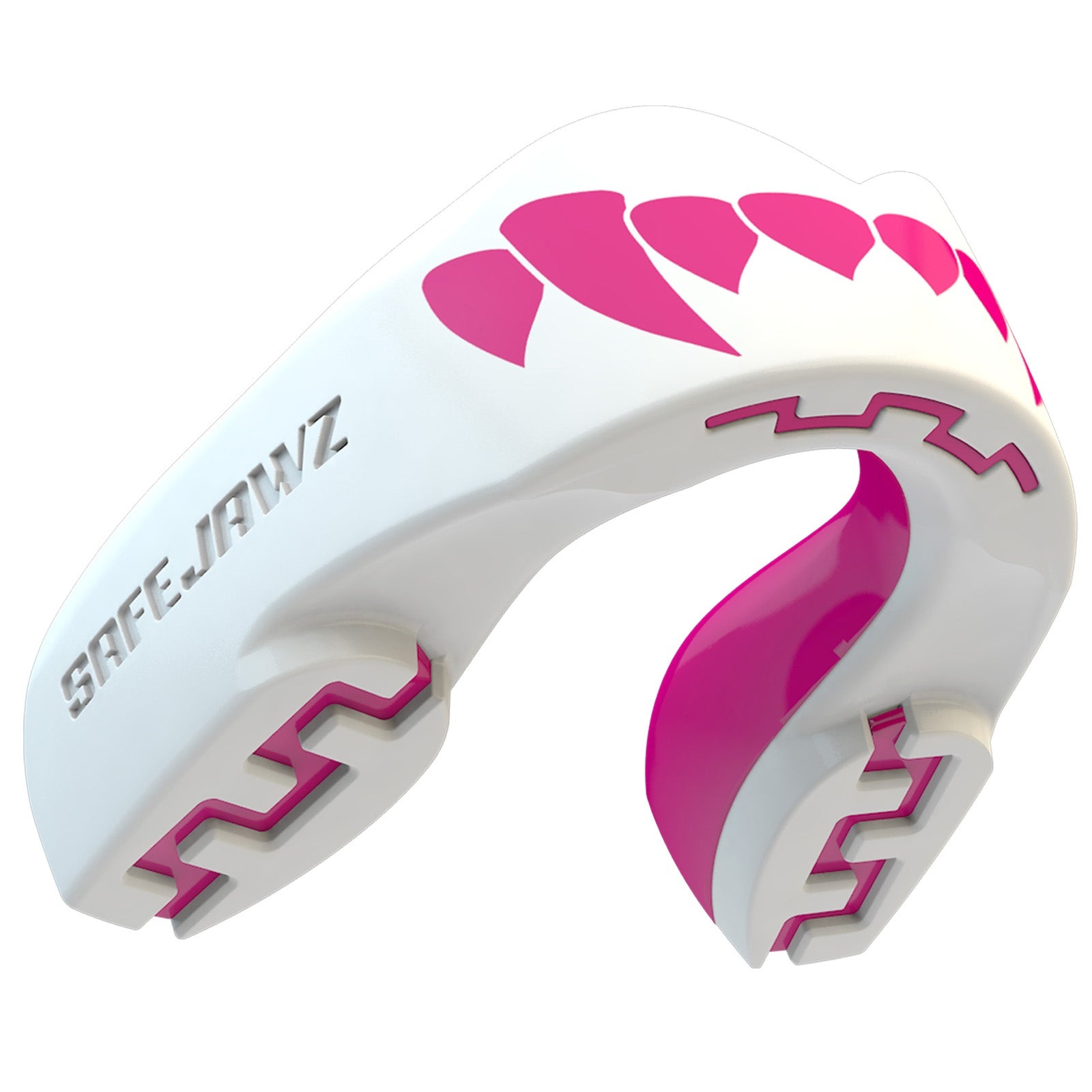SAFEJAWZ® Extro Series Fangz Mouthguard Dracula White Pink - Kids ...