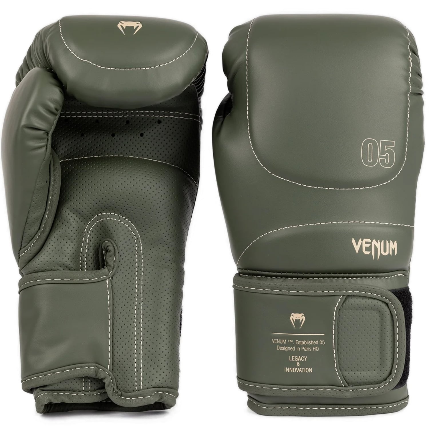 Venum Impact Evo Boxing Gloves Military Green - Fightwear Shop - Europe
