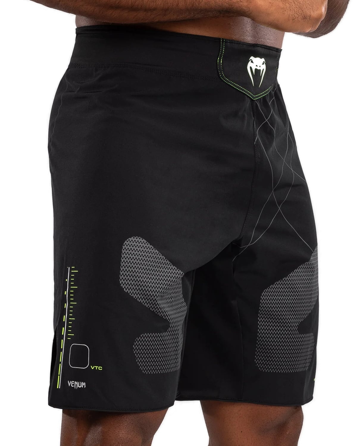 Venum Training Camp 4.0 FightShort Black Neo Green - Fightwear Shop ...